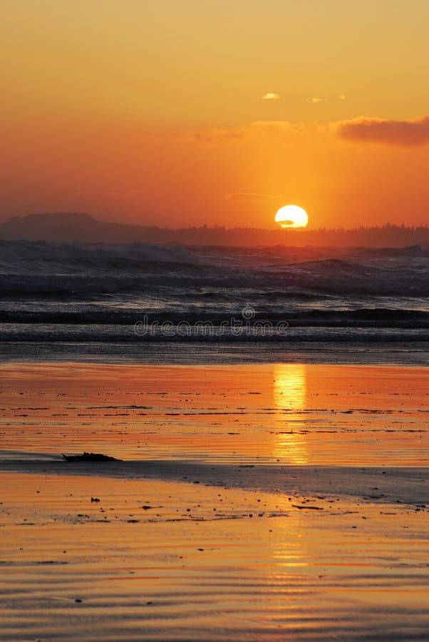 Sunset at beach stock image. Image of seaside, seascape - 5400327