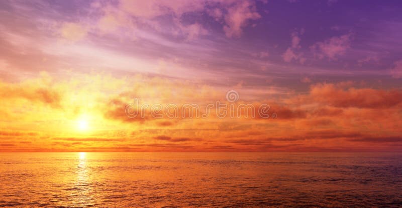 Perfect Tranquil Sunset stock image. Image of paradise - 6466945