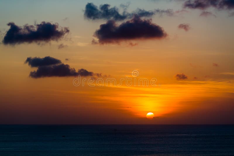 Blue sunset stock image. Image of clouds, blue, kihei - 1708517