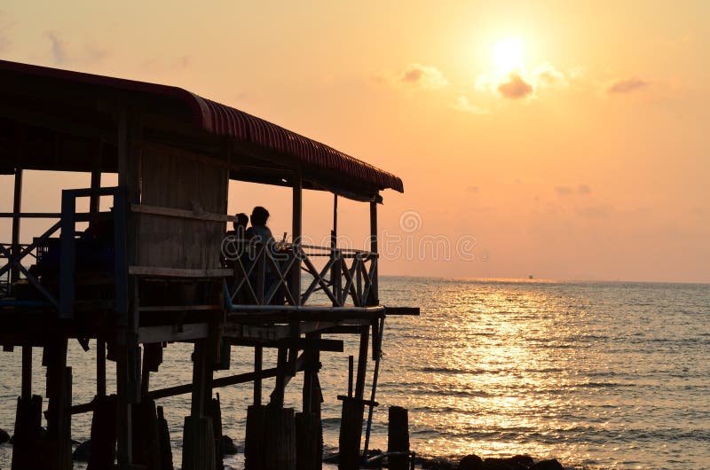Sunset on the Beach Beautiful and Nice Shot Editorial Stock Photo ...