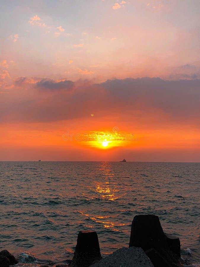 Sunset stock photo. Image of afternoon, sunset, beautiful - 266941332