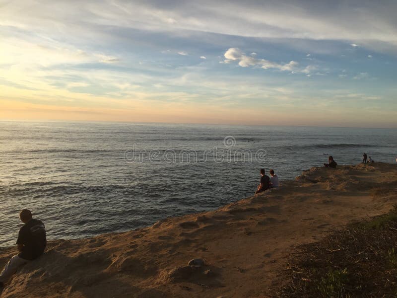 Sunset beach Cali editorial photography. Image of beach - 56201412