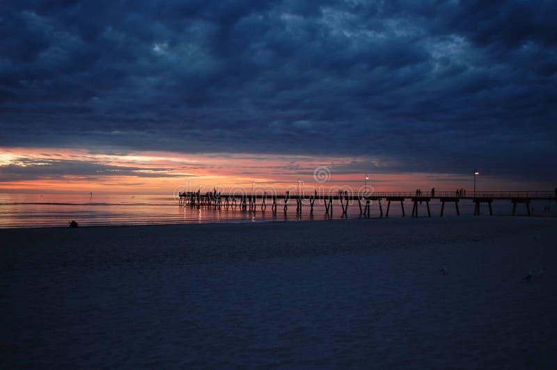 Sunset Beach Dusk stock photo. Image of loneliness, natural - 46978024