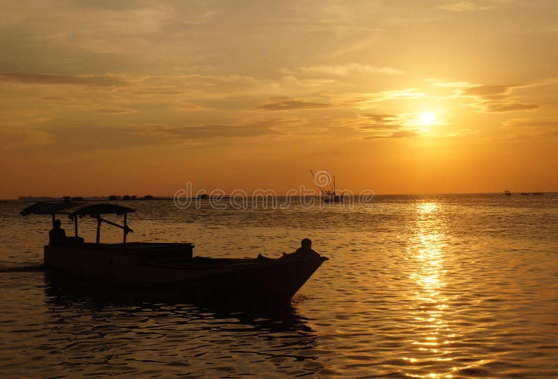 Sunset editorial stock image. Image of reflection, indonesia - 69044319