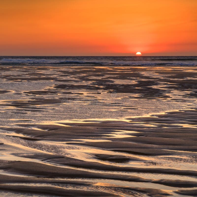 Sunset in the beach stock photo. Image of format, sunlight - 30201302