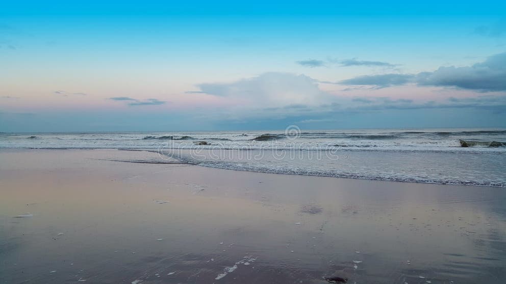 Sunset Beach Mood Nice Colour.relaxation Mood Stock Photo - Image of ...