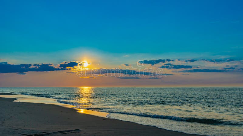 Sunset on the Beach on North Side of the Provincelands Cape Cod ...
