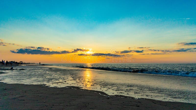 Sunset on the Beach on North Side of the Provincelands Cape Cod ...
