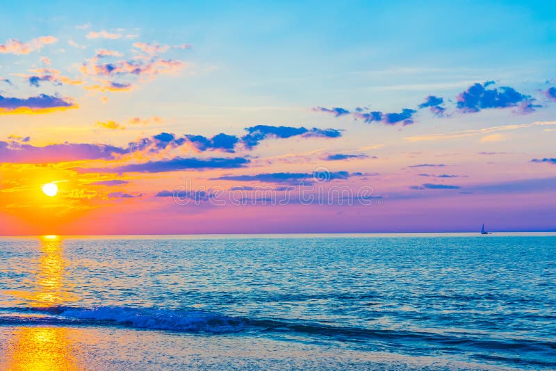 Sunset on the Beach on North Side of the Provincelands Cape Cod ...