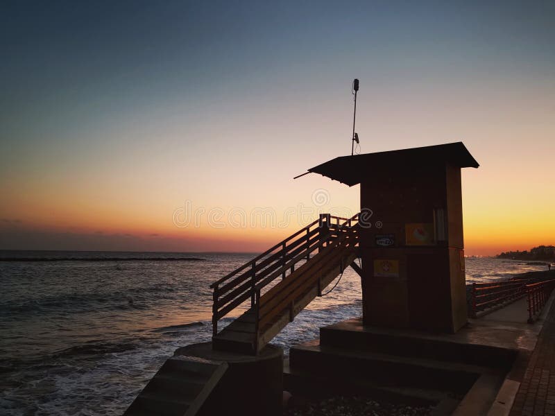 Sunset on the Beach stock photo. Image of landscape - 143489126