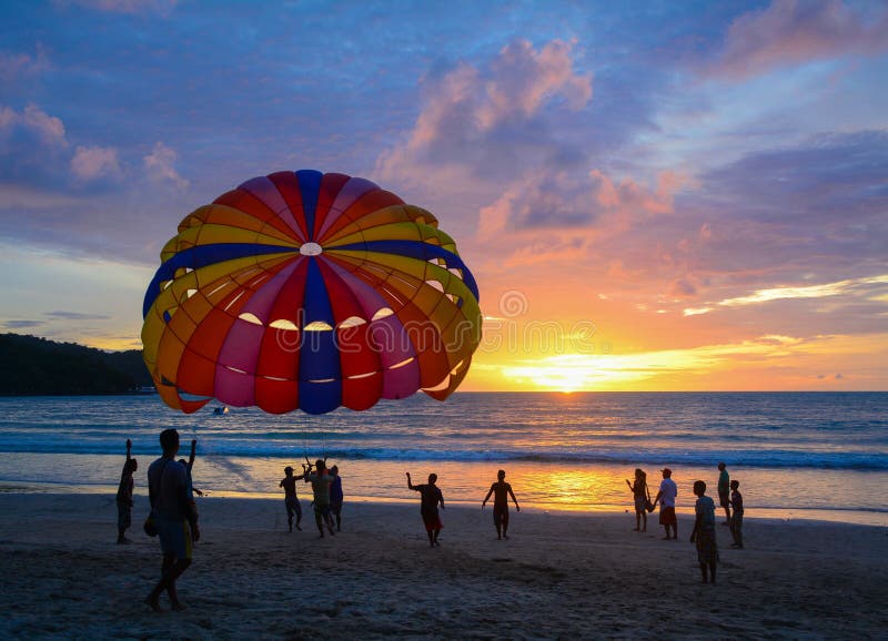 Sunset at Phuket, Thailand. Editorial Stock Image - Image of high ...