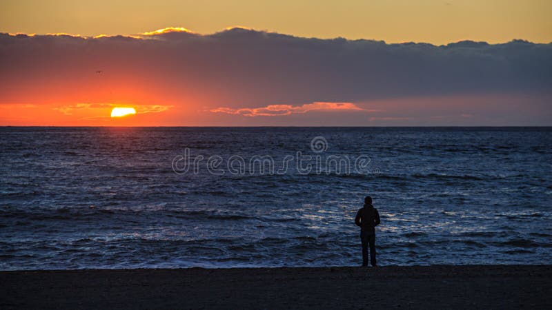 Sunset at the beach stock photo. Image of vacation, sunny - 53620720