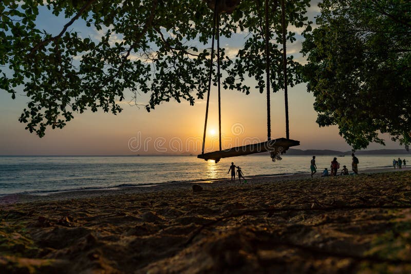 Sunset in Koh Samui stock image. Image of wonderful - 129015763