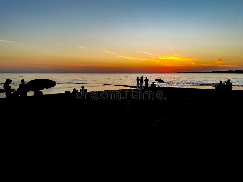 Sunset Beach Scene, Atlantida, Uruguay Stock Photo - Image of travel ...