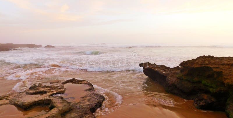 Sunset Beach stock image. Image of clouds, sunset, horizon - 92105105