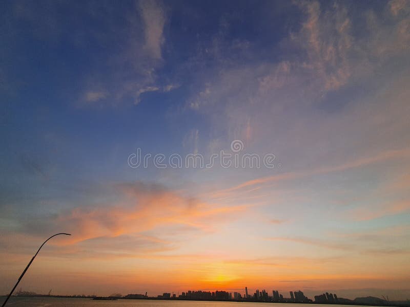 Sunset Beach Sky Nature Sundown Stock Image - Image of sundown, nature ...