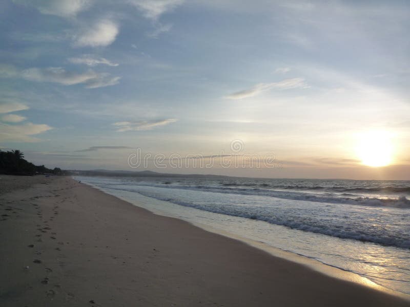Sunset on the beach stock image. Image of holiday, blue - 133951561
