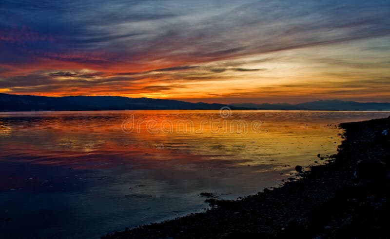 Sunset on the Beauly Firth, Scotland Stock Image - Image of firth ...