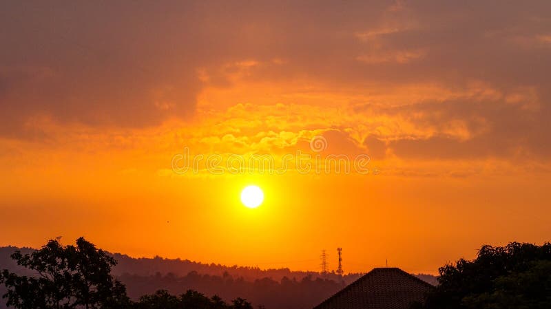 Sunset, Beautiful and Calming View Stock Photo - Image of evening ...
