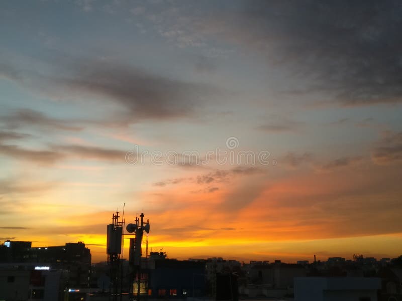 Sunset stock photo. Image of architecture, clean, sunset - 103641402