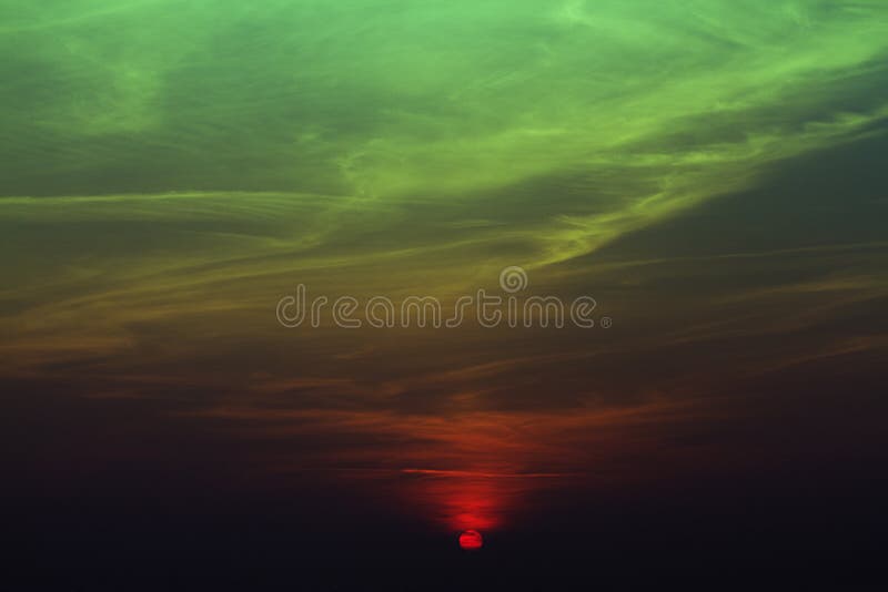 Sunset. stock photo. Image of colorful, cloud, nature - 37448852