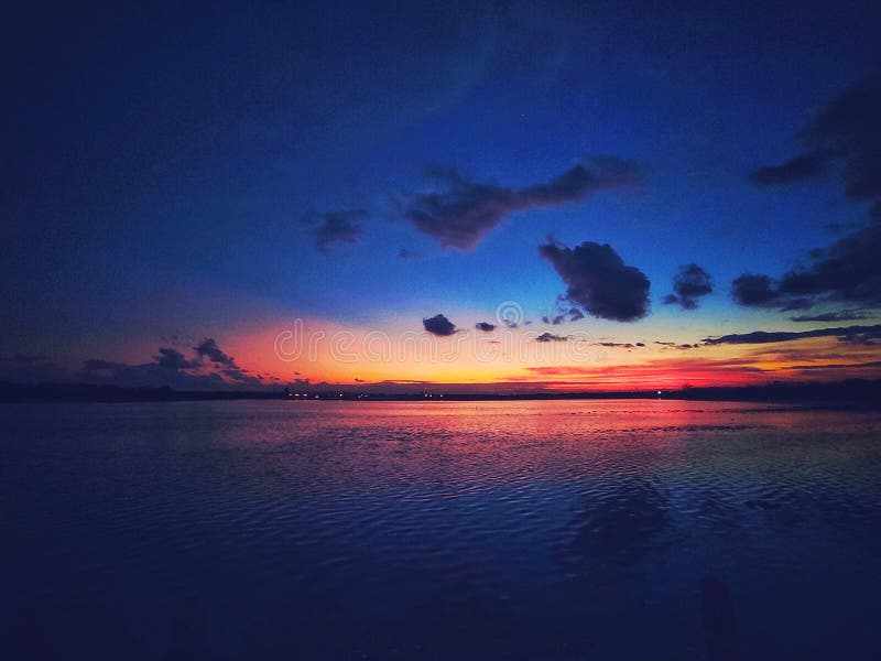 Sunset with Beautiful Colors Stock Photo - Image of beautiful, colors ...