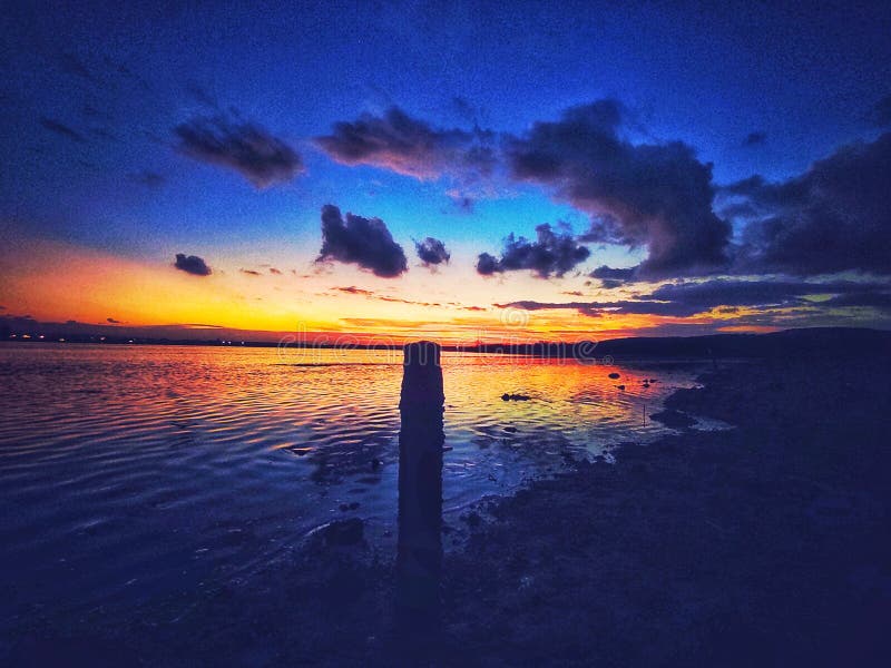 Sunset with Beautiful Colors Stock Image - Image of dusk, sunset: 231340847