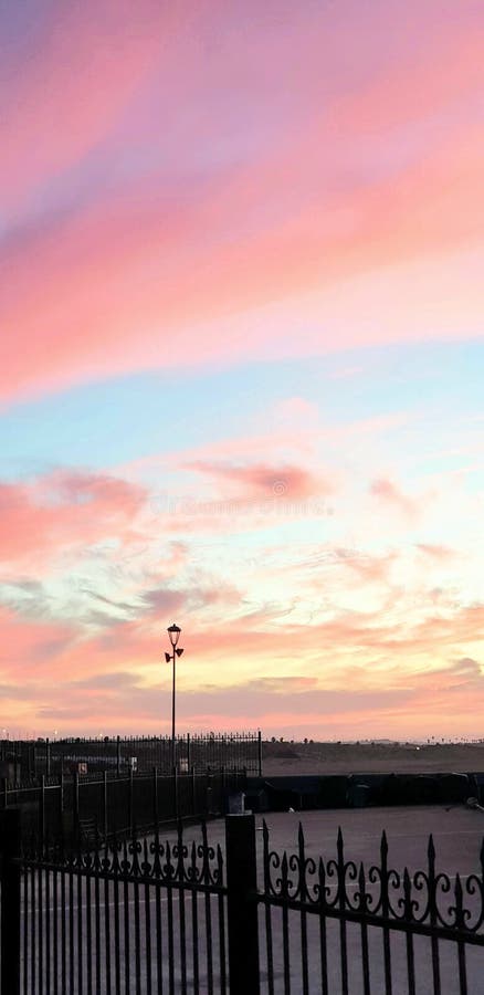 Sunset in beautiful colors stock photo. Image of colors - 174427554