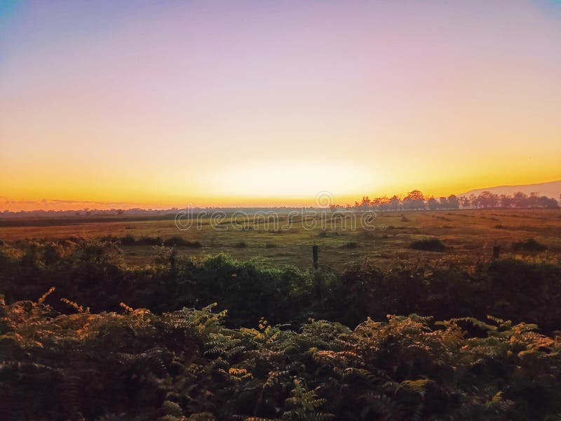 India Village Sunset Moment Stock Image - Image of morning, suns: 260689335