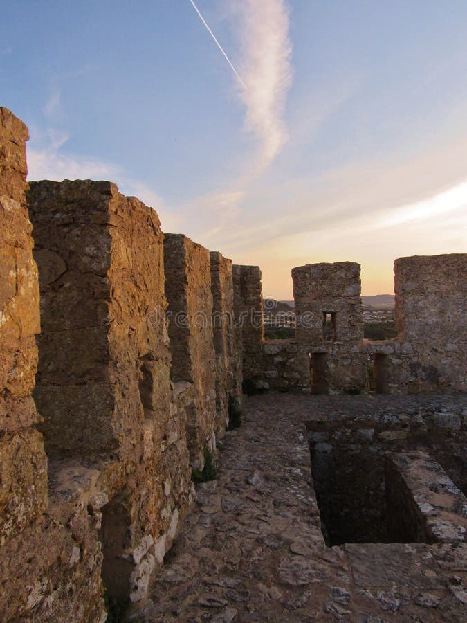 Obidos castle stock photo. Image of freguesia, lisbon - 15240124