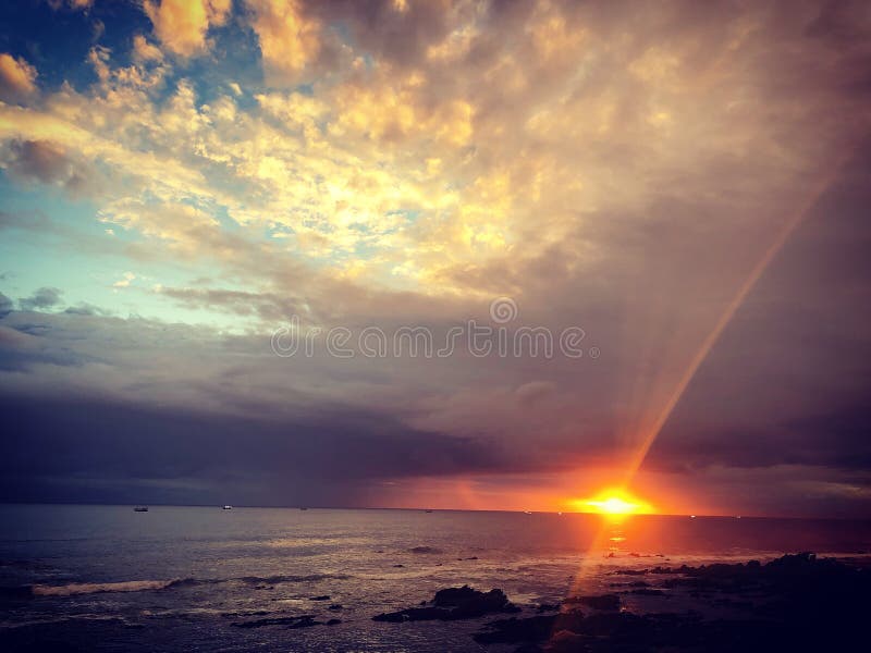 Sunset stock image. Image of sunset, ocean, afternoon - 234964485