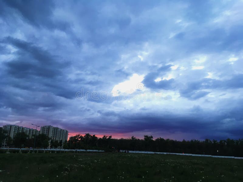 Sunset stock photo. Image of weather, sunset, beautiful - 92144780