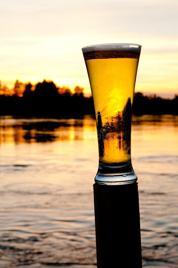 Beer in sunset stock image. Image of nature, coast, cloud - 2589085
