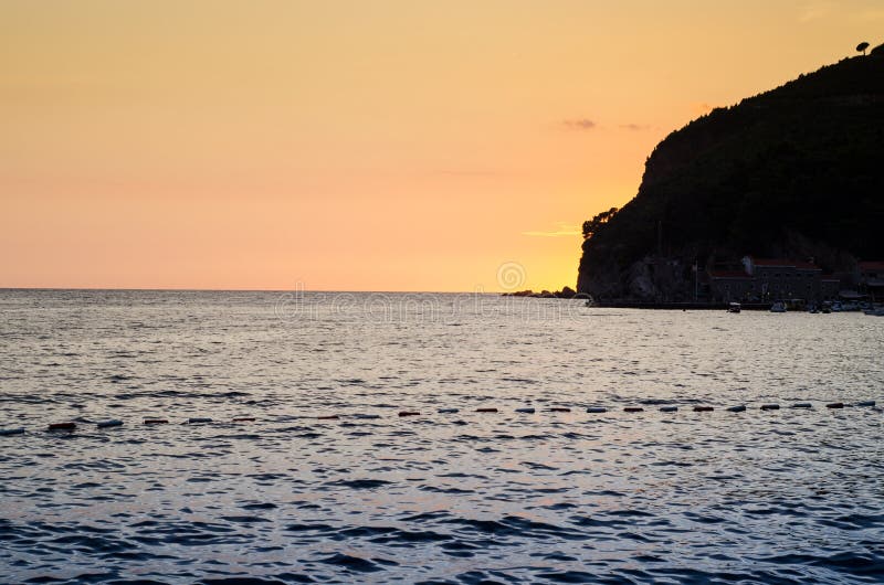 Sunset stock photo. Image of coastline, nature, season - 48767130