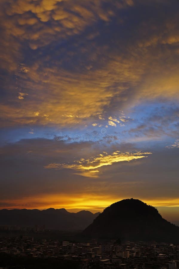 Landscape with Mountains in Teresopolis, Rio De Janeiro, Brazil Stock ...