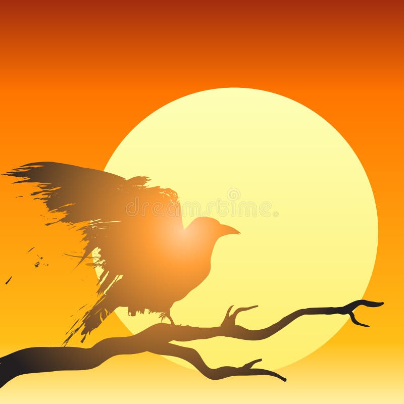 A Toucan Flying into Sunset Stock Vector - Illustration of island ...