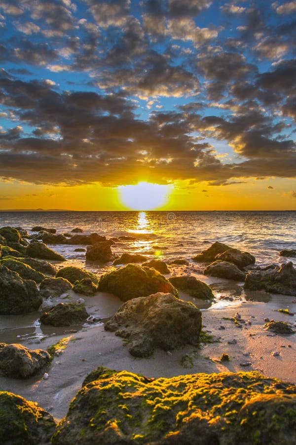 Sunset Blue in Kupang Indonesia Stock Photo - Image of horizon, cloud ...