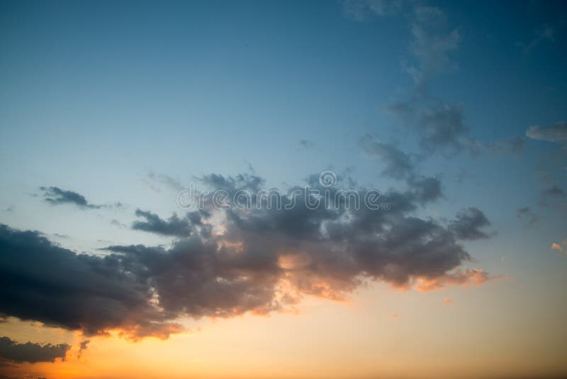 Sunset blue sky stock photo. Image of freedom, copy, river - 48351984