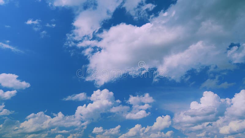 Sunset Blue Sky with Pink Clouds. Summer Paradise Dreamy Concept ...