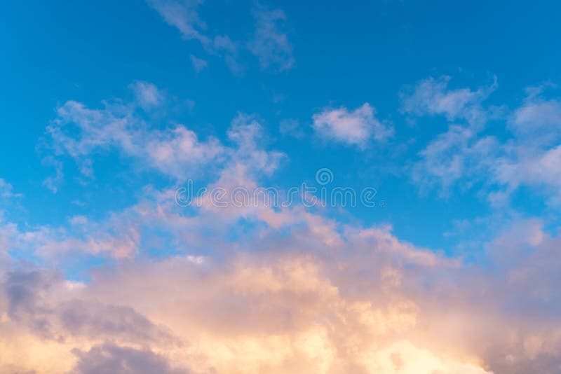 Sunset with Blue Sky - Retro Vintage Filter Effect, Beautiful Nature ...