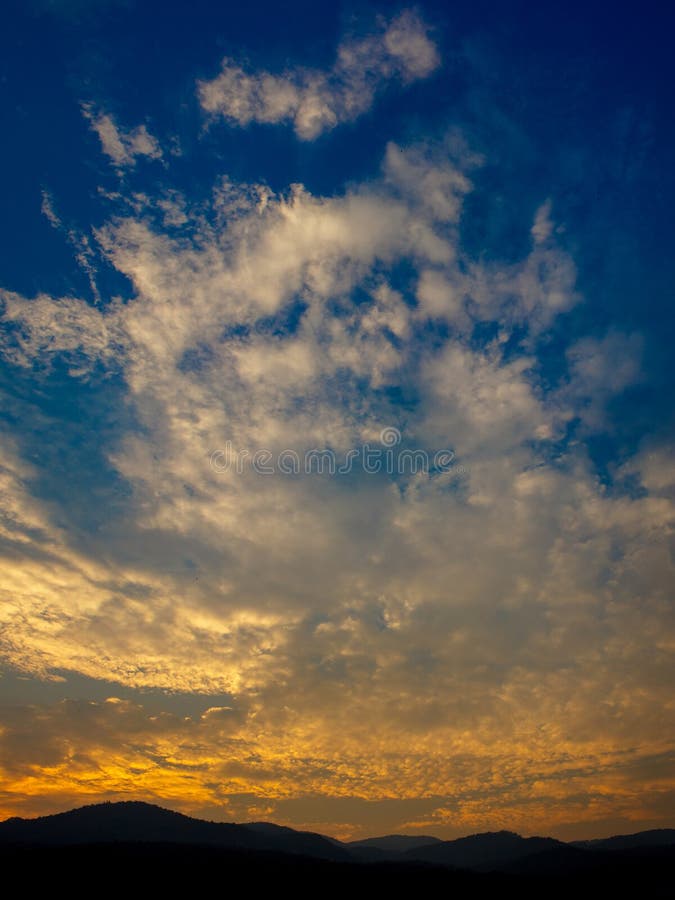 Sunset blue sky stock photo. Image of island, sscenics - 39008642