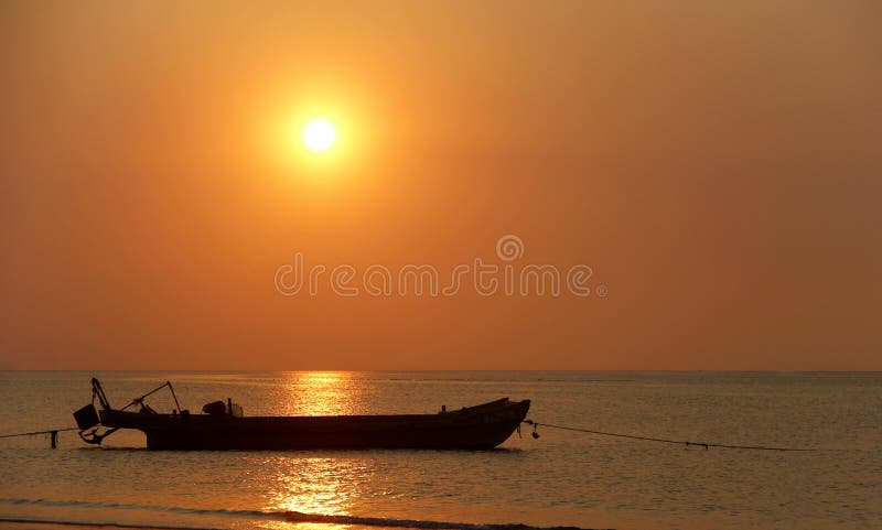 Sunset stock photo. Image of relaxation, ocean, evenfall - 75129054