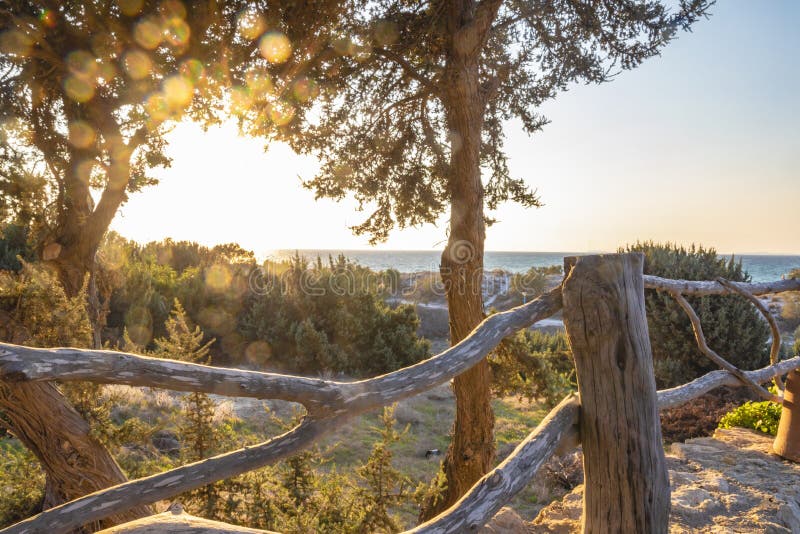 Sunset Bokeh Over Greek Summer Island Stock Photo - Image of green ...