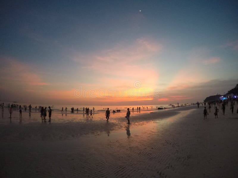 Sunset editorial photo. Image of chill, sand, sunset - 92338301