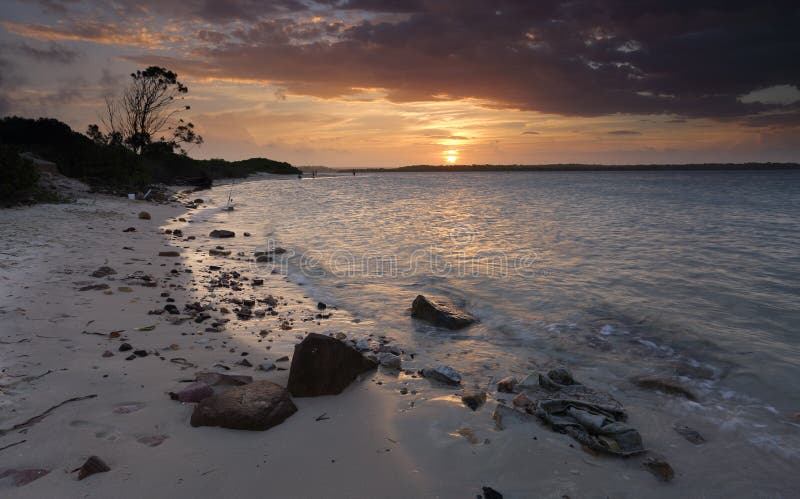 Sandy Beach - Botany Bay, Sydney, Australia Stock Image - Image of ...