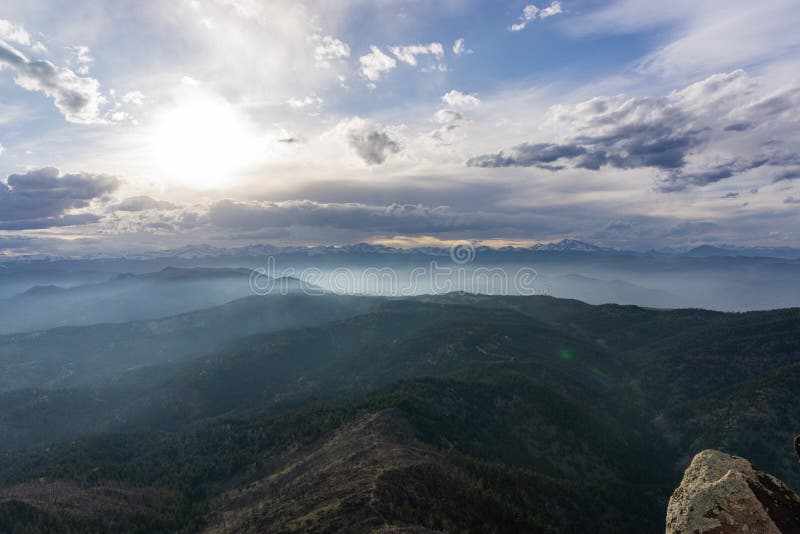 Sunset in Boulder Colorado stock image. Image of mountain - 201844871