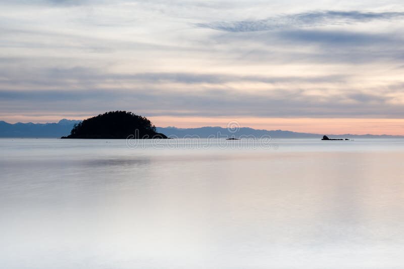 Sunset at Deception Pass State Park - Washington State, USA Stock Photo ...