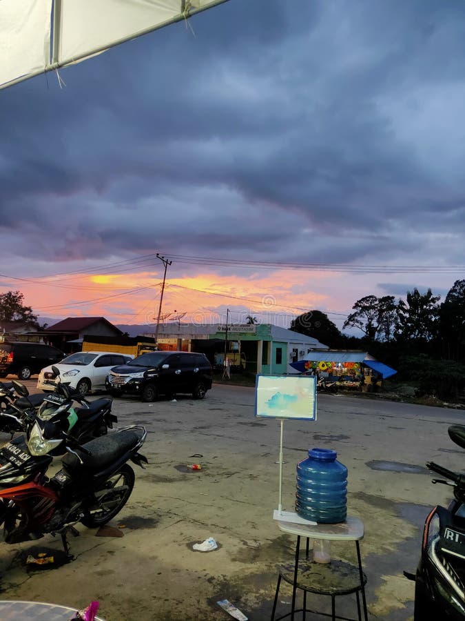 Sunset in merek editorial image. Image of merek, screenshot - 202615000