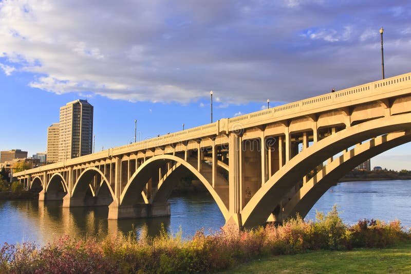 360 Bridge Pennybacker Bridge Sunset Austin Skyline Stock Photo - Image ...