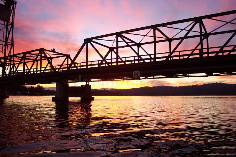 Sunset Bridge Picture. Image: 44178
